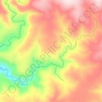 Mappa topografica Mbiza, altitudine, rilievo
